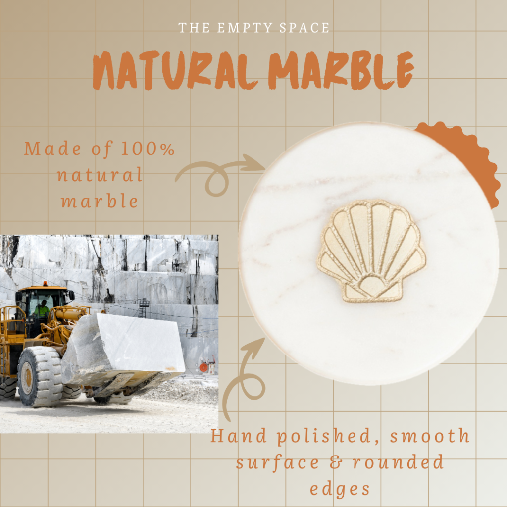 Boho Marble Coasters - The Empty Space