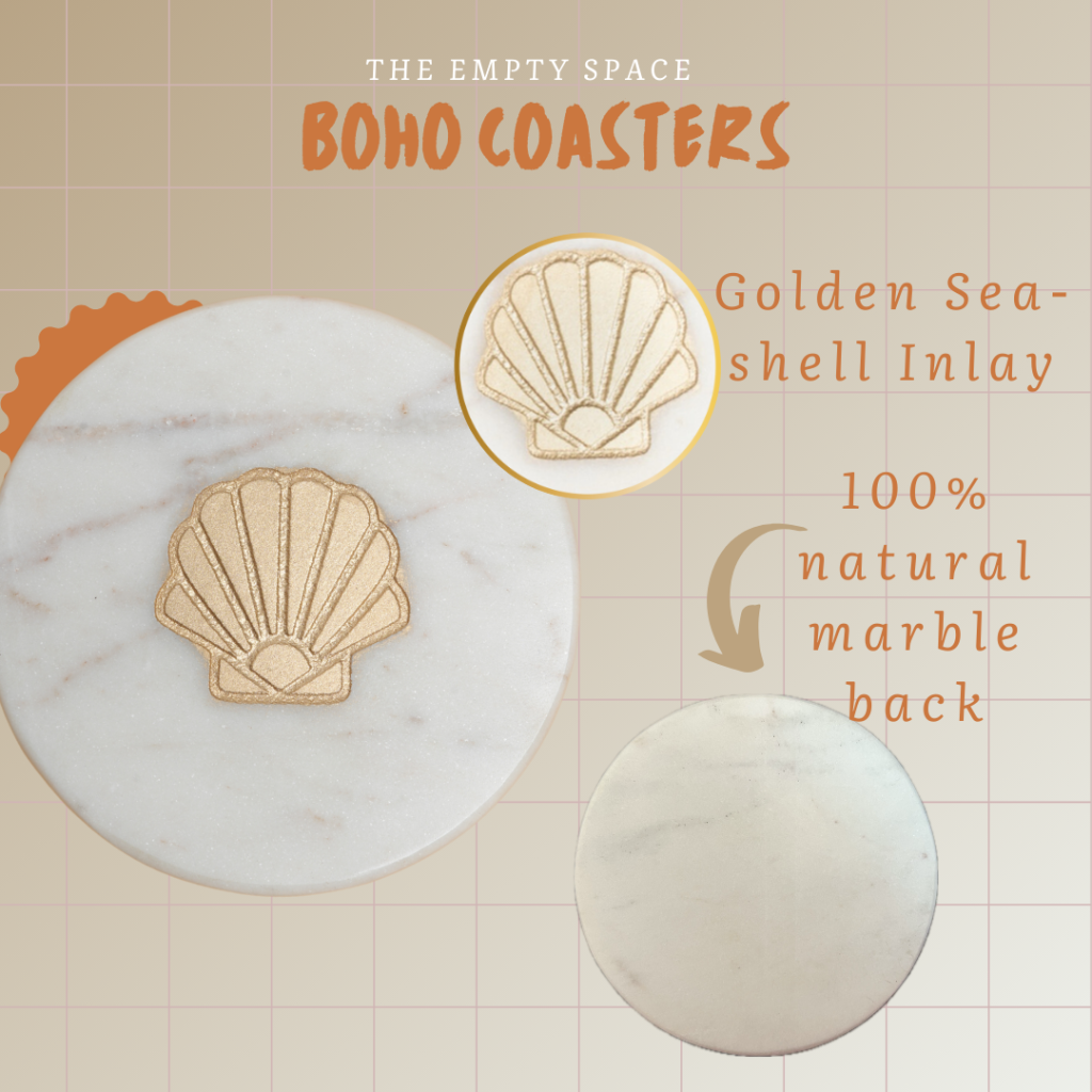 Boho Marble Coasters - The Empty Space