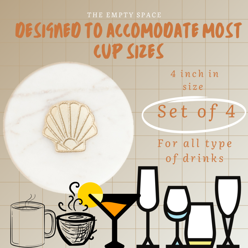 Boho Marble Coasters - The Empty Space