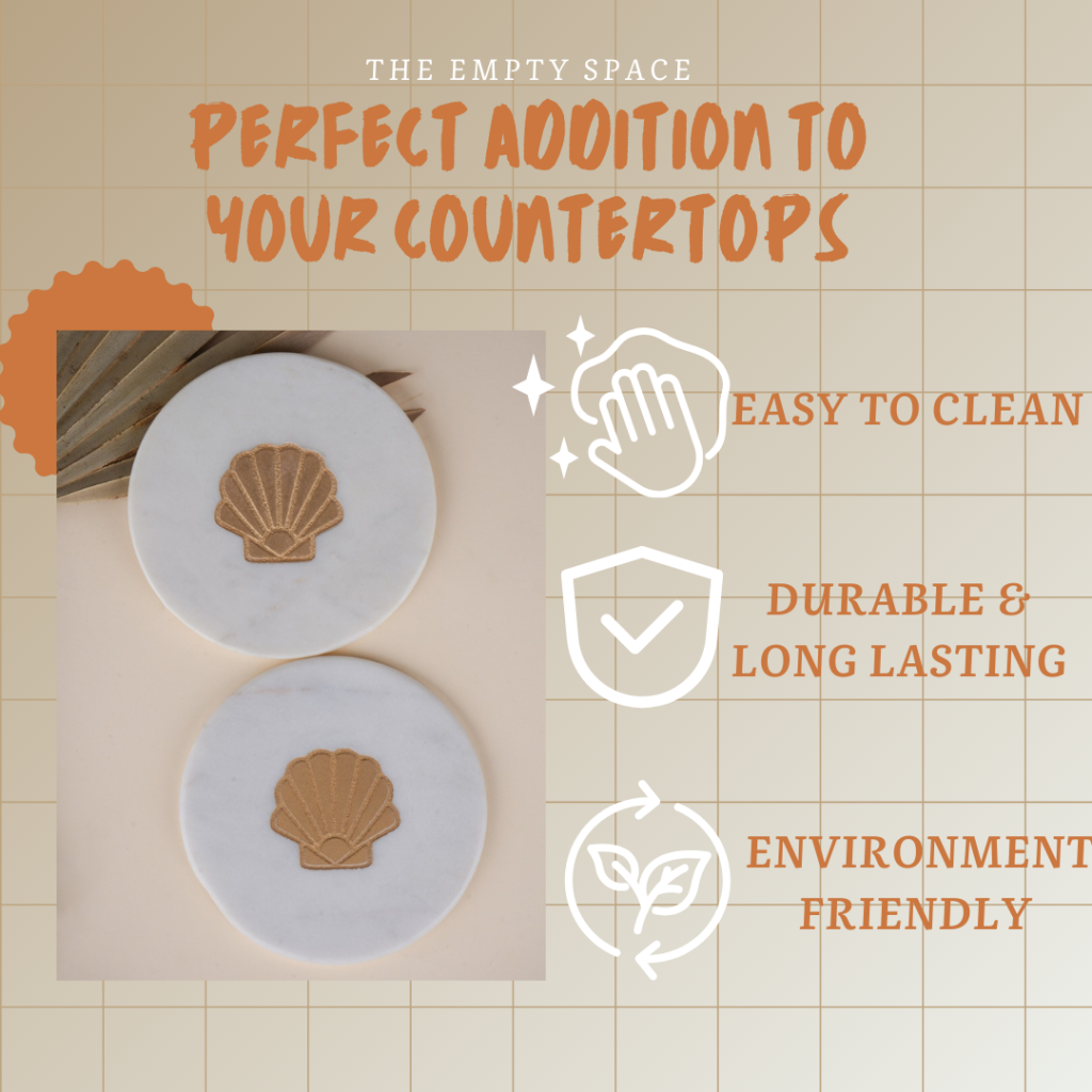 Boho Marble Coasters - The Empty Space