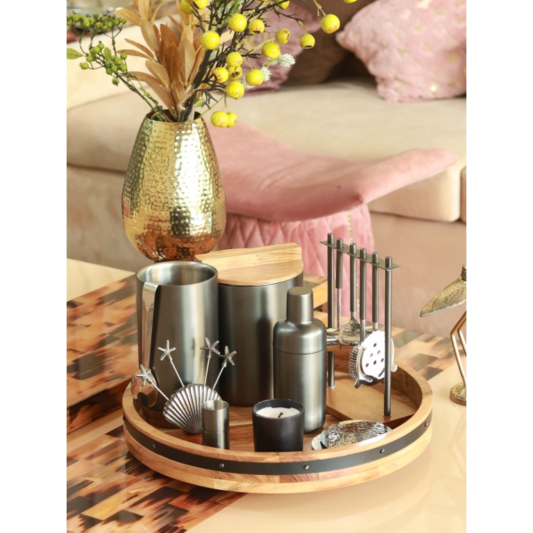 Graphite Infused Bar Set - home bar accessories made of stainless steel ...